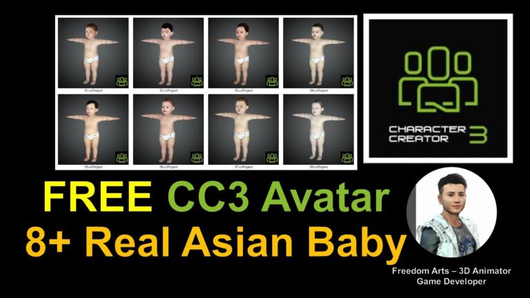 FREE 8+ Asian Babies CC3 Avatar - Character Creator 3 Contents Free ...