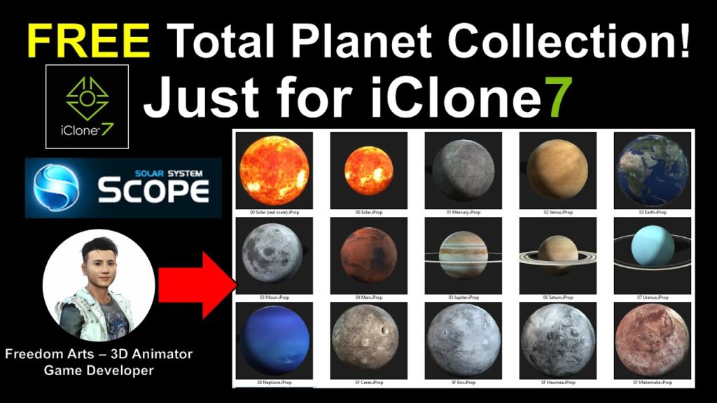 FREE Total Planet Collection! iClone iProp iSky - Freedom Arts 3D ...