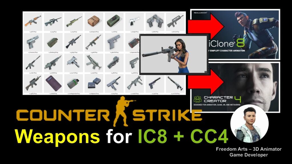 Old School Gun Fight Pack 02 for Character Creator 4 and iClone 8 ...